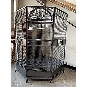 Flyline Parrot Escape Jumbo Corner Bird Cage Aviary (X-Large)....