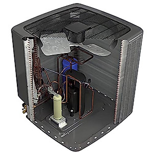 Goodman 4 Ton 14.5 SEER2 Single Stage Split System Heat Pump GSZH504810 and 120,000 BTU 96% AFUE Variable-Speed Gas Furnace GCVC961205DN Downflow System with CAPT4961D4