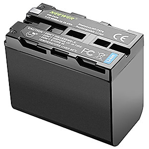 Neewer 6600mAh Li-ion Battery, Replacement Battery for Sony NP-F970 NP-F960 NP-F975 NP-F570 NP- F750 NP-F770, Suitable for Neewer CN160 NW759 74K 760 FW759 74K 760 LED Video Light, Monitor