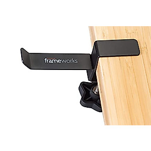 Gator Frameworks Cases Frameworks Headphone Hanger for Desks (GFW-HP-HANGERDESK), Black Small