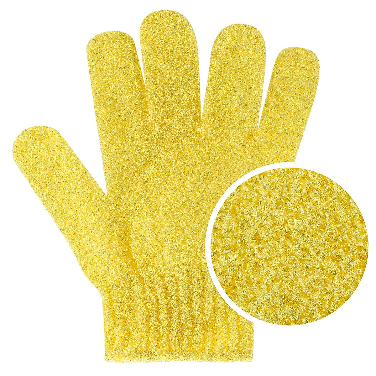 BTYMS 24 Pcs Shower Exfoliating Gloves Hand Exfoliating Glove Body Scrubber Loofah Washing Gloves for Shower, Spa, Massage and Body Scrubs, Dead Skin Cell Remover