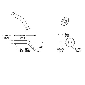 Pfister 973-030D Tub and Shower Faucets and Accessories, Polished Nickel