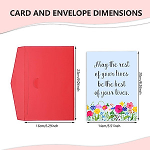 Wedding Card, Bridal Shower Card, Wedding Cards for Bride And Groom, Engagement Card, Wedding Gifts for Couples 2024 Newlyweds, Bridal Shower Gifts, Congratulations Bridal Shower Card for Bride to Be