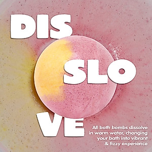 JOYIN 8 Pack Big Bath Bombs for Kids with Mochi Squishy Toy, Surprise Toy Inside, Natural Essential Oil SPA Bath Fizzies Set, Kids Safe Party Favors for Boys and Girls