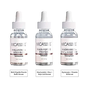Mica Beauty Niacinamide + Zinc + Kojic Acid Serum, Used by Anyone to Tackle Acne Scars or Dullness Especially Suitable for Oily Skin ，30ml /1.01 fl oz