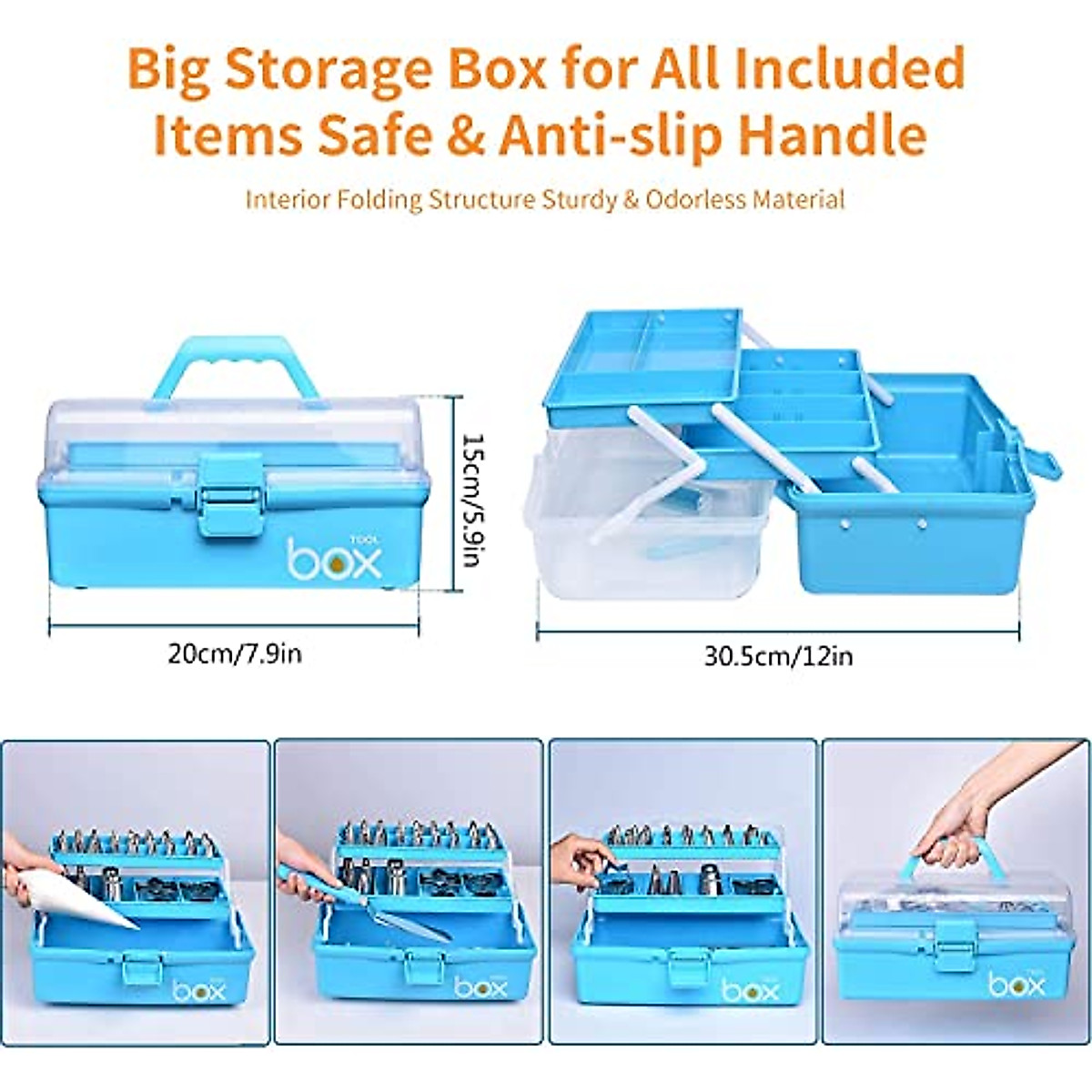 Cake Decorating Tools Supplies Kit: 236pcs Baking Accessories with Storage Case - Piping Bags and Icing Tips Set - Cupcake Cookie Frosting Fondant Bakery Set for Adults Beginners or Professional