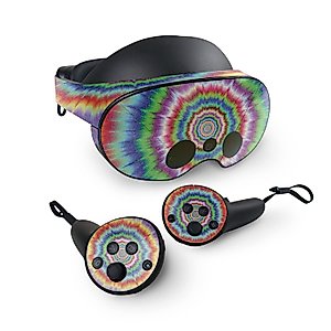 MightySkins Glossy Glitter Skin Compatible with Meta Quest Pro - Vibration | Protective, Durable High-Gloss Glitter Finish | Easy to Apply, Remove, and Change Styles | Made in The USA