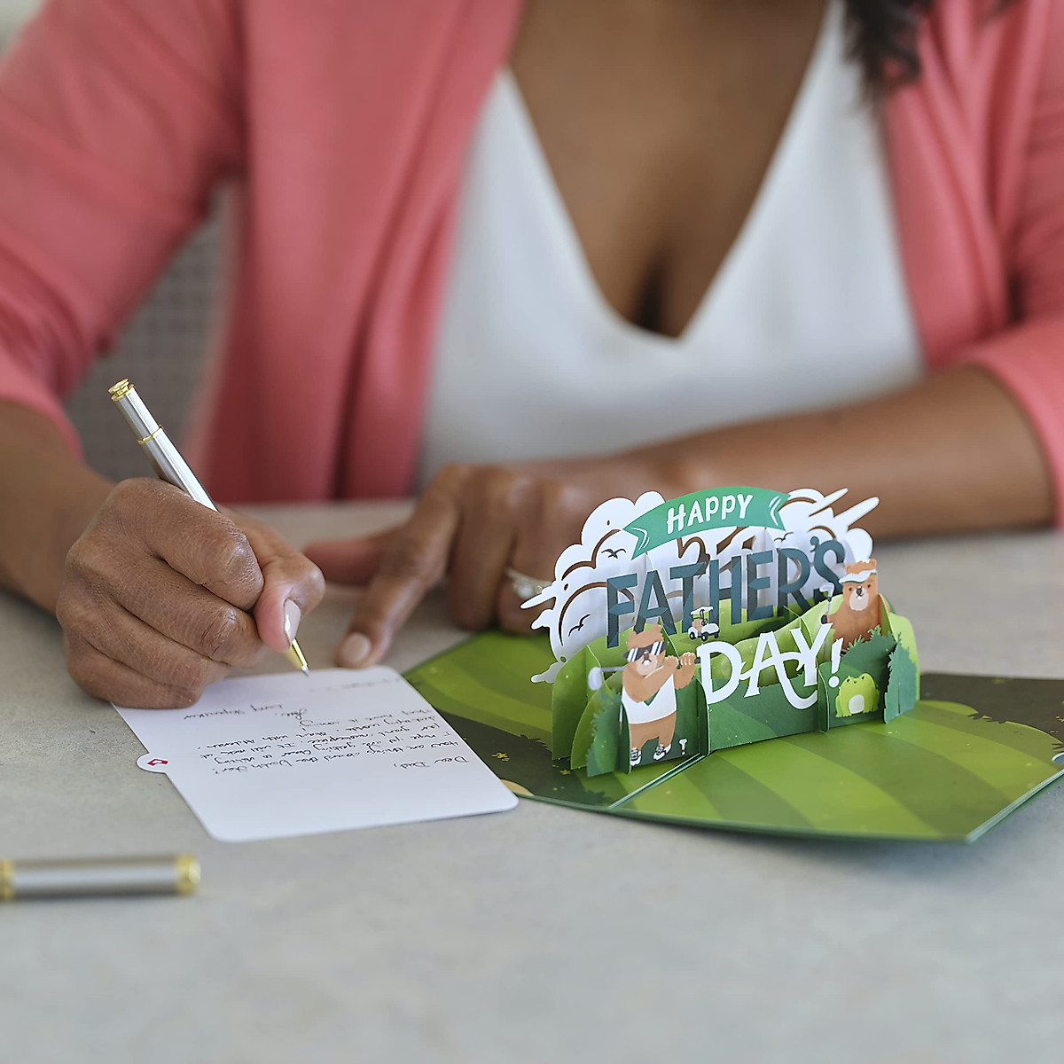 Lovepop Father’s Day Golf Pop-Up Card – Father’s Day Card – Handcrafted 3D Pop-Up Greeting Card for Him – Father’s Day Love Card, 5 x 7”
