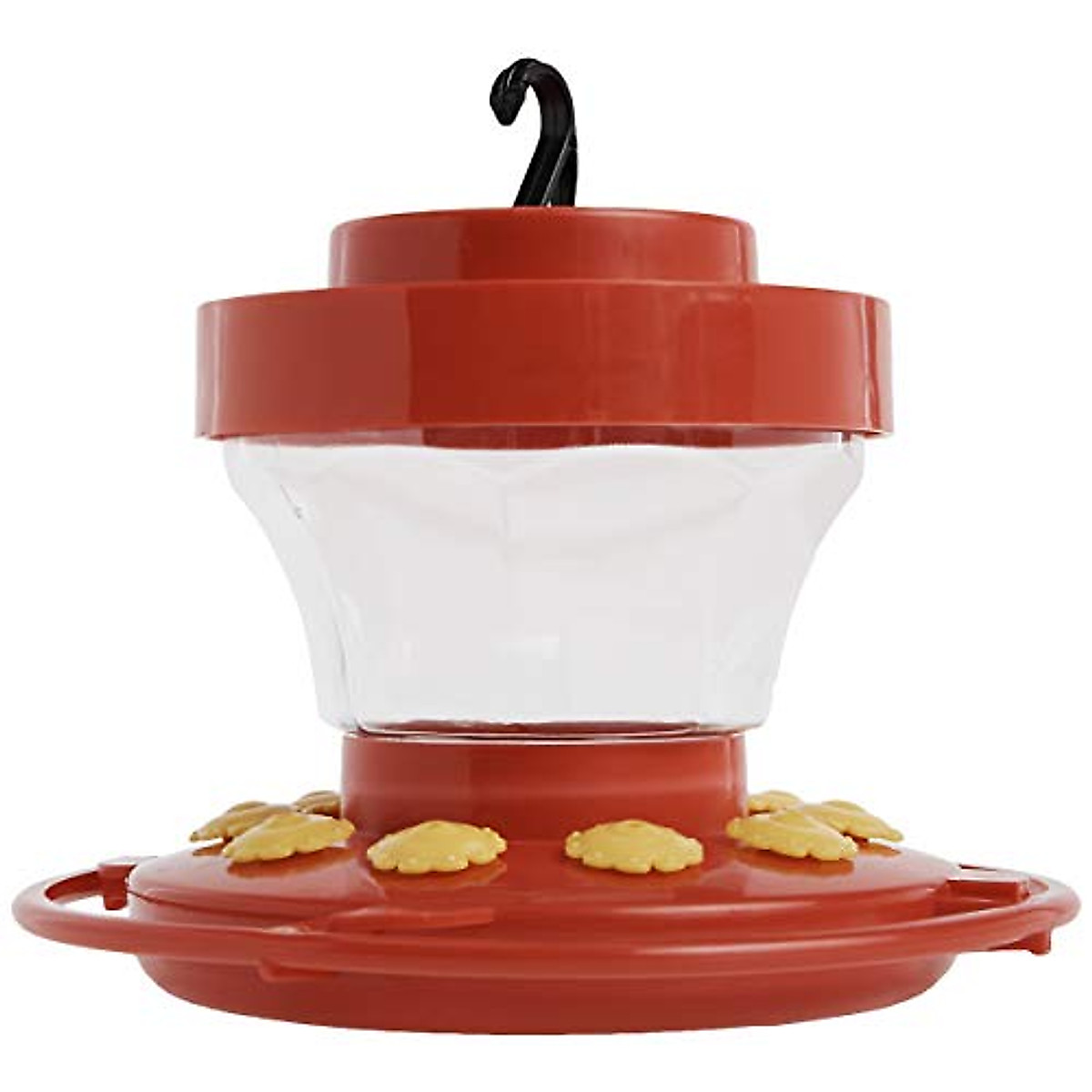 First Nature 993091-546 16 oz. Hummingbird Flower Feeder , Red