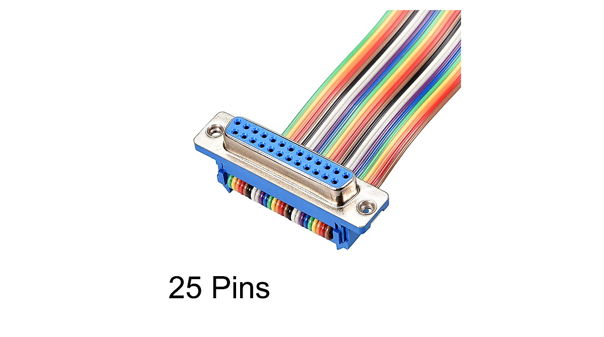 uxcell DB25 Flat Ribbon Cable 19.7inch - Easy Connections