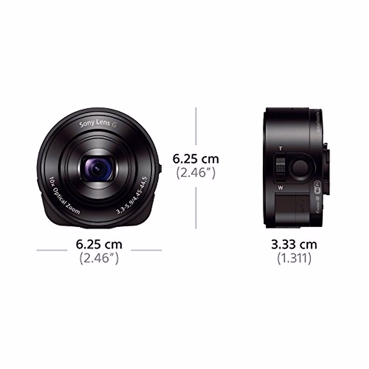 DSC-QX 10 B DSCQX10B.CE7 - Sony Cyber-Shot - International Version (No Warranty)