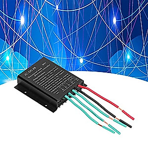 Luqeeg 48V Wind Turbine Controller, Automatic IP67 Waterproof Wind Power Regulator Suitable for 400W Wind Turbine System, Aluminium Alloy Mini Wind Turbine Generator Controller