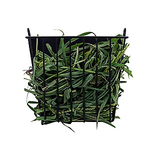 jezmozo Pet Hay Feeder for Rabbit Guinea Pigs Chinchilla Bunny Small Animal Basket with Hook Metal Holder (2 Pieces)