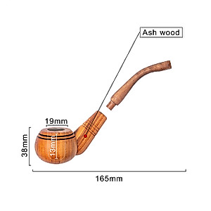 Dr. Watson - Wooden Tobacco Pipes, Set of 3, Classic Shape, Handmade from Natural Wood