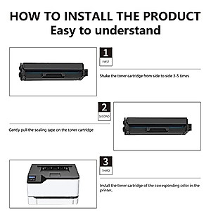 JUEL Compatible Replacement for Lexmark 4 Pack CS331 20N10K0 20N10C0 20N10M0 20N10Y0 Toner Cartridge | Works with CS331dw CX331adwe Printer, (K/C/M/Y)