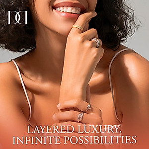 MINDDHA Sterling Silver Interlocking Ring for Women - 925 Trinity Rolling Ring - Handmade Dainty Stackable Jewelry - Ideal Gift for Anniversary, Birthday, Special Occasions - 2mm 3mm Bands, Size 8