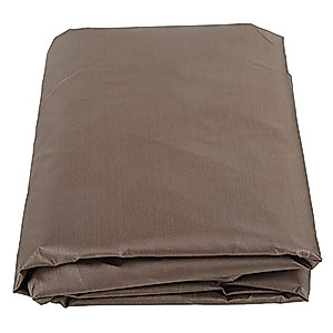 POCREATION Outdoor Swing Cushion Cover 3 Seater Swing Chair Cushion Replacement Sleeve Swing Seat Pads Cushion Cover Replacement for Patio Garden Yard 150 x 50 x 10cm (Brown)