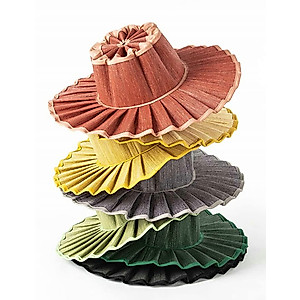 Womens Wide Brim Sun Hat Beach Hat for Women UPF 50+ Foldable Roll Up Stylish Trendy Floppy Cap Black