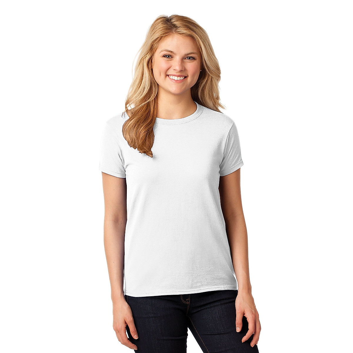 Gildan Women's Heavy Cotton T-Shirt, Style G5000L, 2-Pack, White, X-Large