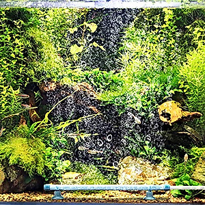 PAGOW 2 Pieces 7 Inch Aquarium Bubble Wall Air Stone Bar, Air Stone Bar Tubes with Suction Cups, Spray Aeration for Fish Tank Hydroponics Pump