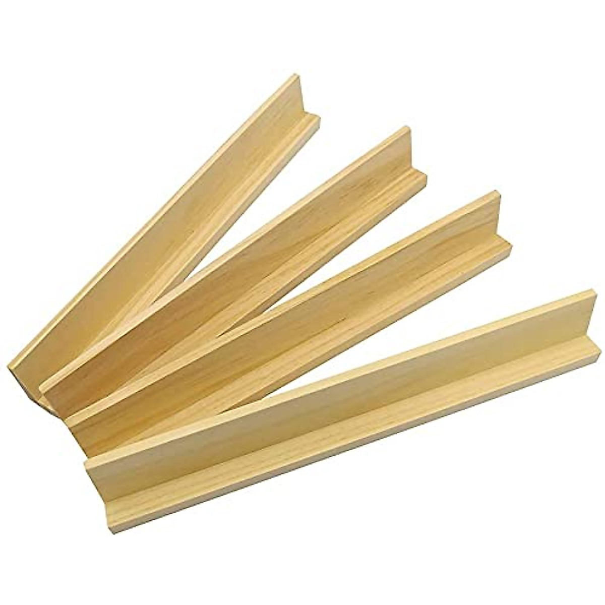 RCP PRODUCTS Wooden Domino Trays Set of 4,Wood Domino Racks, Domino Holders for Domino Tiles (Domino Trays)
