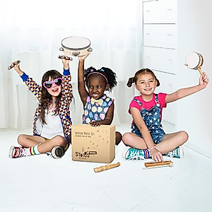 Stoie’s International Wooden Music Set - Toddler Musical Instruments for Kids Ages 5-9 Montessori Baby Musical Instruments for Toddlers 3-5 Kids Musical Instruments Toys Music