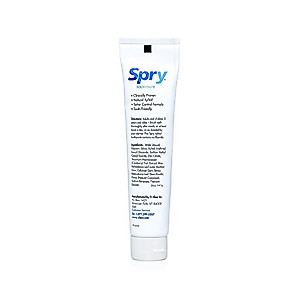 Spry Xylitol Toothpaste 5oz, Fluoride Free Toothpaste Adult and Kids, Teeth Whitening Toothpaste with Xylitol, Natural Breath Freshening, Mouth Moisturizing Ingredients, Cinnamon (Pack of 1)
