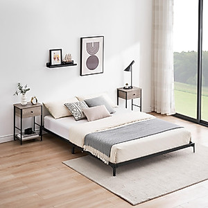 GAOMON 6 Inch Low Queen Bed Frame Heavy Duty Metal Mattress Foundation Platform Sturdy Steel Slat No Box Spring Needed, Easy Assembly, Noise Free