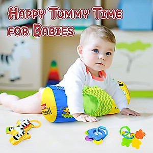 Baby Tummy Time Pillow Toys For 3-6 Months, Newborn 2 3 Month Old Baby Toys Development Pillow Prop, Infant Toys For 2 3 4 5 6 Months+, Ergonomic Design Perfect Toys For Infant 0-3 & 3-6 Months