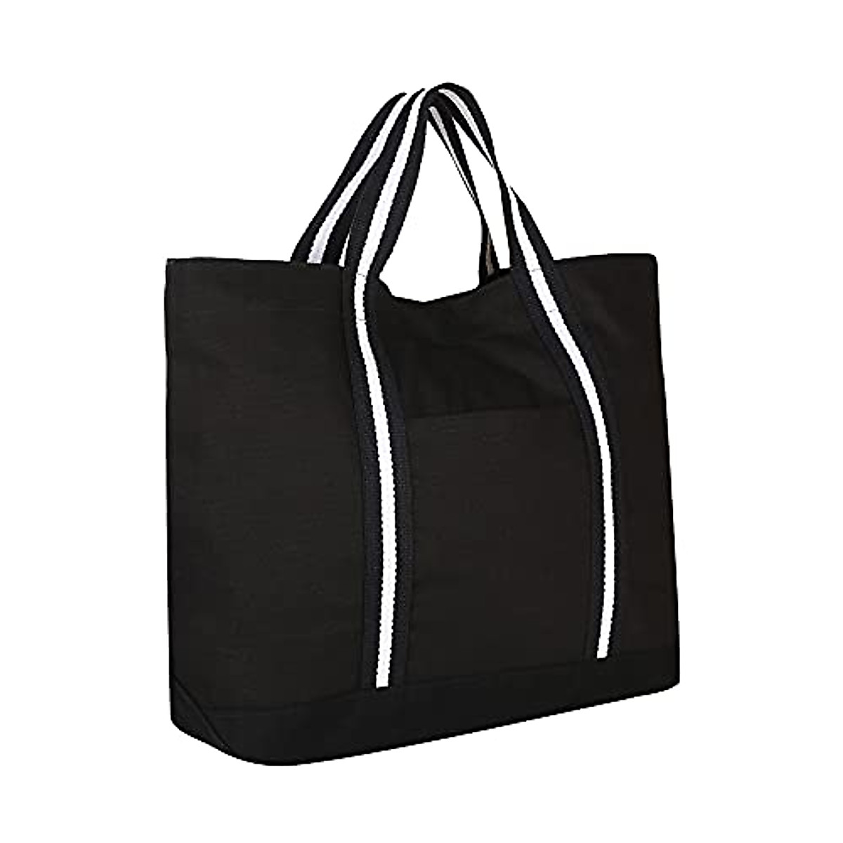Eco Right Extra Large Canvas Tote Bag for Shopping & Work, Beach Bag with Adjustable Crossbody Handles