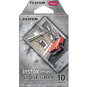 Fujifilm Instax Mini Stone Gray Film - 10 Exposures