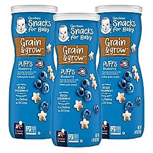 Gerber Graduates Puffs - Blueberry - 1.48 oz - 3 pk