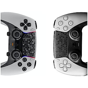 TouchProtect Black Hex Pro Bundle for PS5 | Dualsense Edge & Standard Dualsense Textured Trackpad Skin Combo Pack.