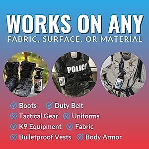 Arrest My Vest Military and Police Grade Odor Eliminating Spray for Body Armor Odor, Tactical Gear. Safe on K9's. Safe on All Ballistic Vests and Fabrics - New Night Shift Fragrance - 2 16 oz Bottles