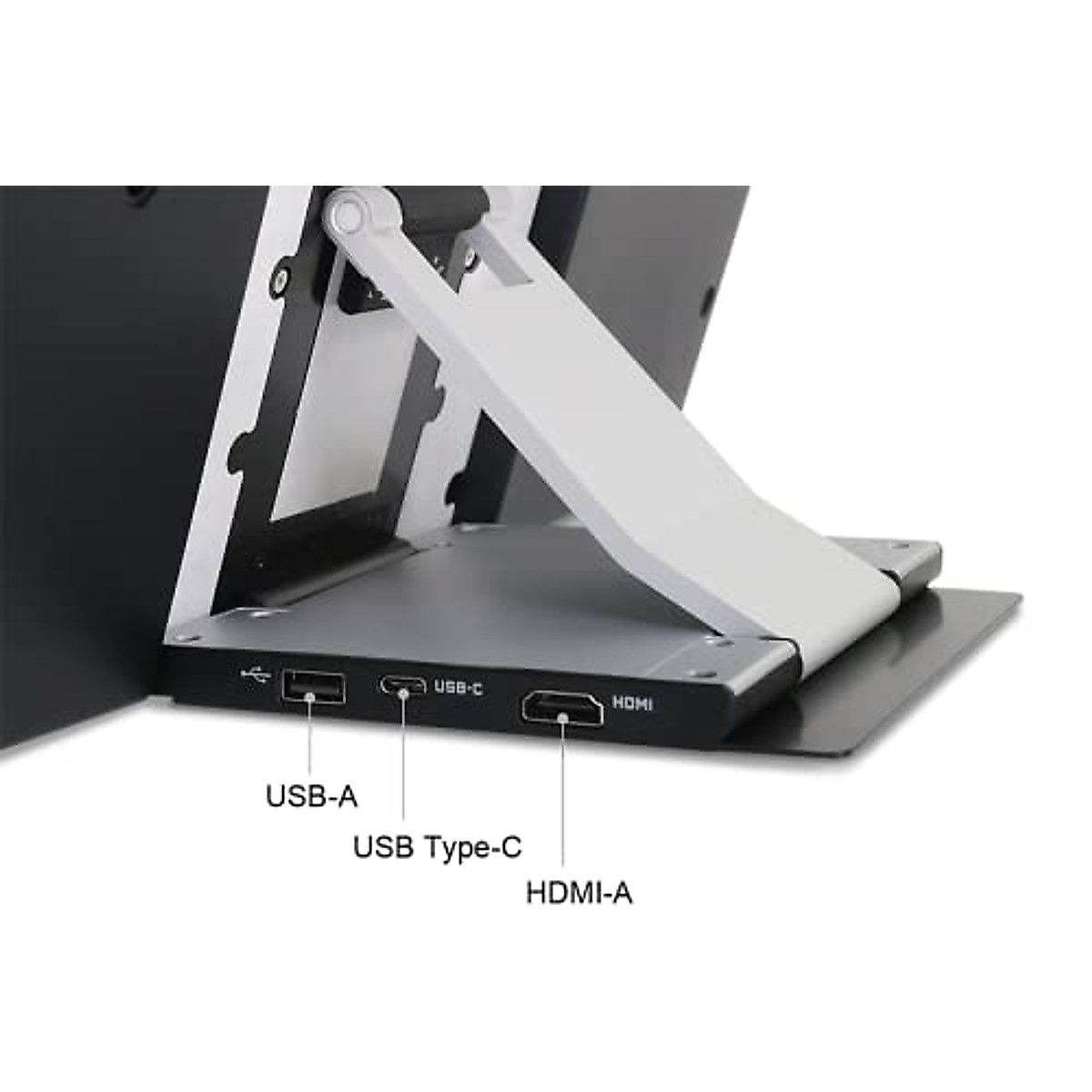 Gechic 2101H 21.5" Portable Travel Monitor 1080p HDMI, USB-C Docking Power Delivery for Laptop/MacBook/Switch/Smartphone Fast Charge 45 W, Dual Video Interface, 2W Speaker with Protective Travel Bag