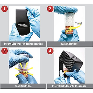 Bird B Gone - Bird-Out Aromatic Bird Repellent Kit - Dispenser & Cartridge - Humane Bird Deterrent Covers 8,000 cu ft (20'x20'x20') - for Patios, Decks, Yards - Easy, Scalable, & Discreet Solution