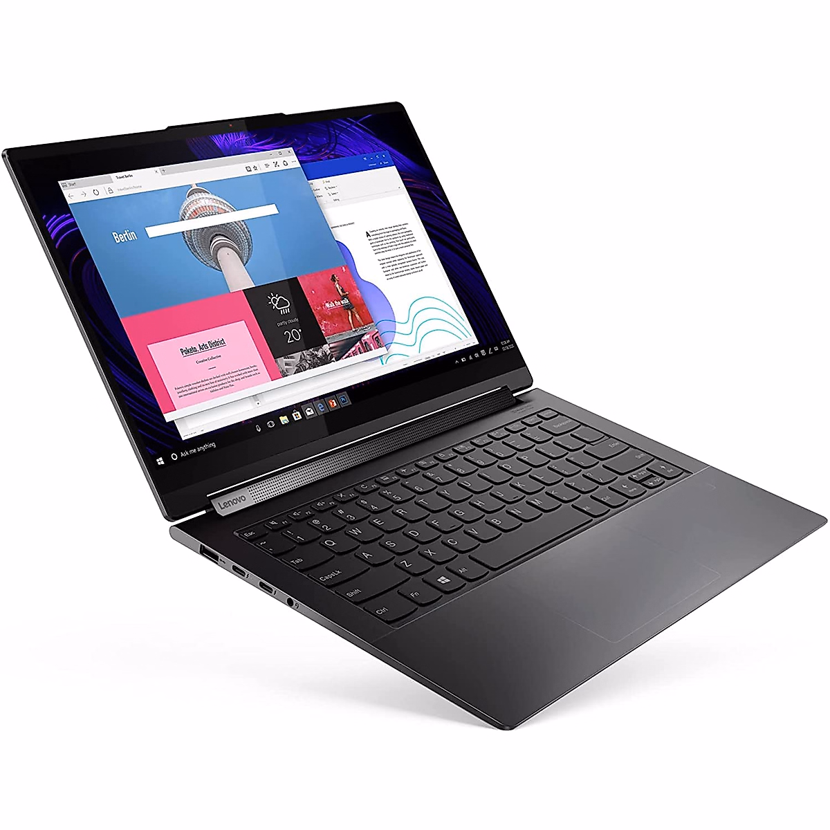 Lenovo Yoga 9i 2-in-1 Laptop, 14" 4K UHD (3840x2160) IPS 500nits HDR Touch Display, Intel Evo i7-1185G7, Intel Iris Xe Graphics, Thunderbolt 4, Fingerprint, Wi-Fi 6, Pen (16GB RAM | 1TB PCIe SSD)