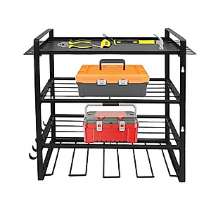Power Tool Organizer Wall Mount, Heavy Duty Drill Holder, Drill Holder Wall Mount, Metal Cordless Drill Storage, Wall Mounted Power Tool Holder for Garage and Workbench