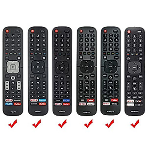 CHUNGHOP Protective Silicone Remote Case for Hisense EN2A27 ERF2K60H EN2H27B EN2H27HS EN2H27D ER-31607R ER-22655HS Cover Kids-Friendly Shockproof Anti-Lost Washable with Lanyard（Glow in Dark Blue）