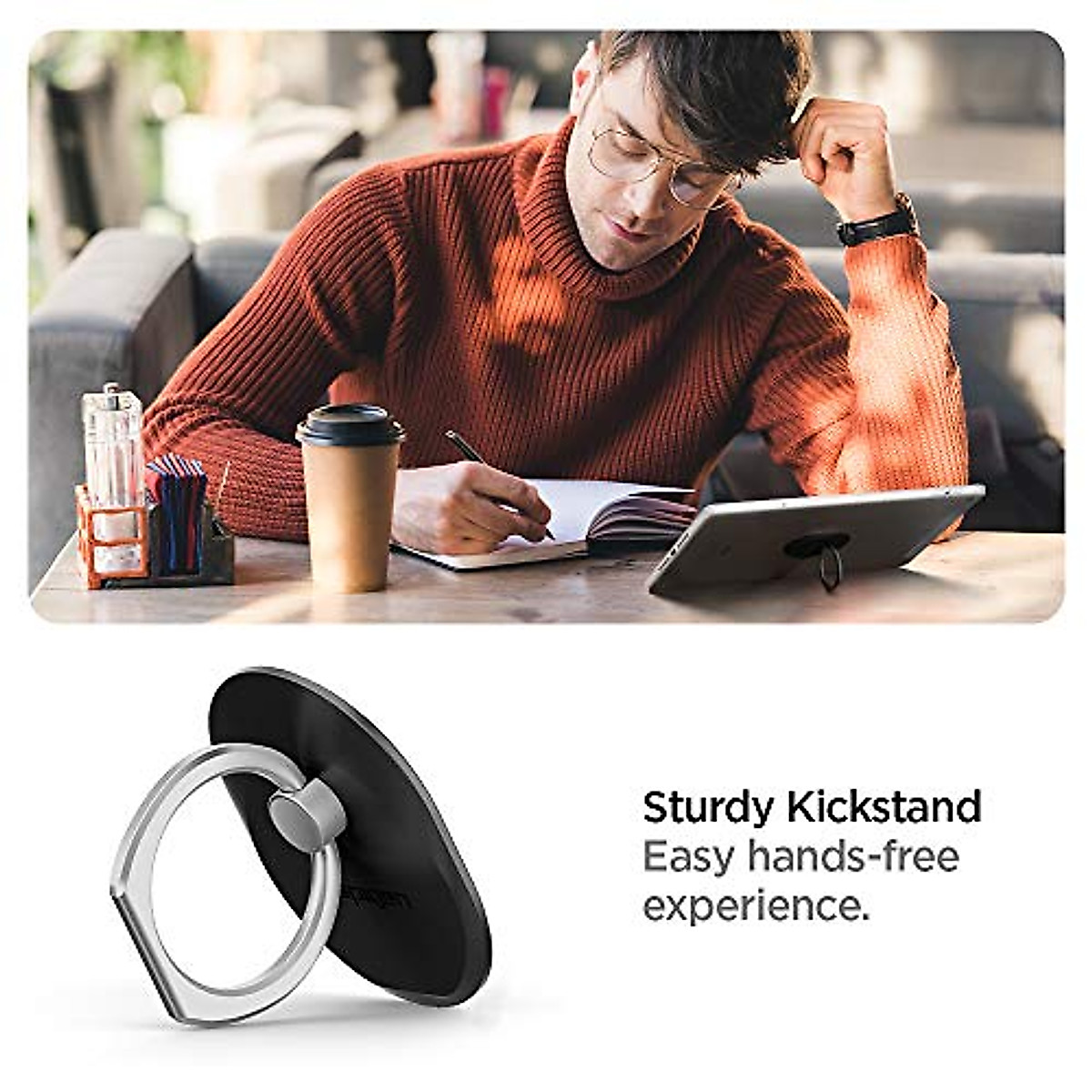 Spigen Style Ring Cell Phone Ring Phone Grip/Stand/Holder for All ...