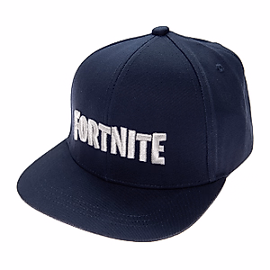 FORTNITE Baseball Cap for Boys, Quality Made Boys Hat and Fitted Cap, Flatbrim Baseball Hat with Sleek Design Navy