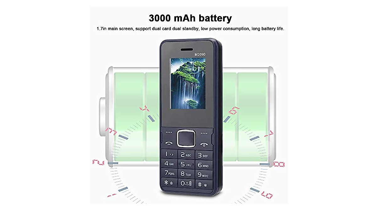 ASHATA M2090 2G Phone, Senior Mobile Phone, 1.7 inch Screen 3000mAh ...
