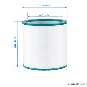 lianrun Replacement for Dyson Pure Cool Link TP00 TP01 TP02 TP03 AM11 and BP0 HEPA Compatible with Dyson Tower Pure Cool Link Part 968126-03