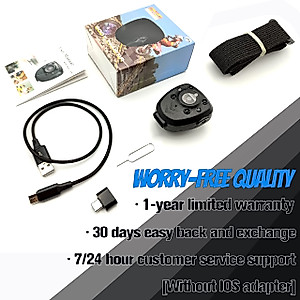 KSADBOSSBO Body Camera with 1080P Recording Spy Hidden Wireless Cam Built-in 64GB Card 1080P Police Recorder Security Cam with Night Vision Dash Cam for Home/Outdoor/Law Enforcement/Cop Guard (64G)