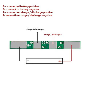 ALMOCN 10PCS 1S 3.7V 4A 18650 Charger PCB BMS Protection Board Li-ion Lithium Battery Protection Board