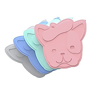 Bentgo® Buddies Reusable Ice Packs - Slim Ice Packs for Lunch Boxes, Lunch Bags, and Coolers - Multicolored 4-Pack (Puppy)