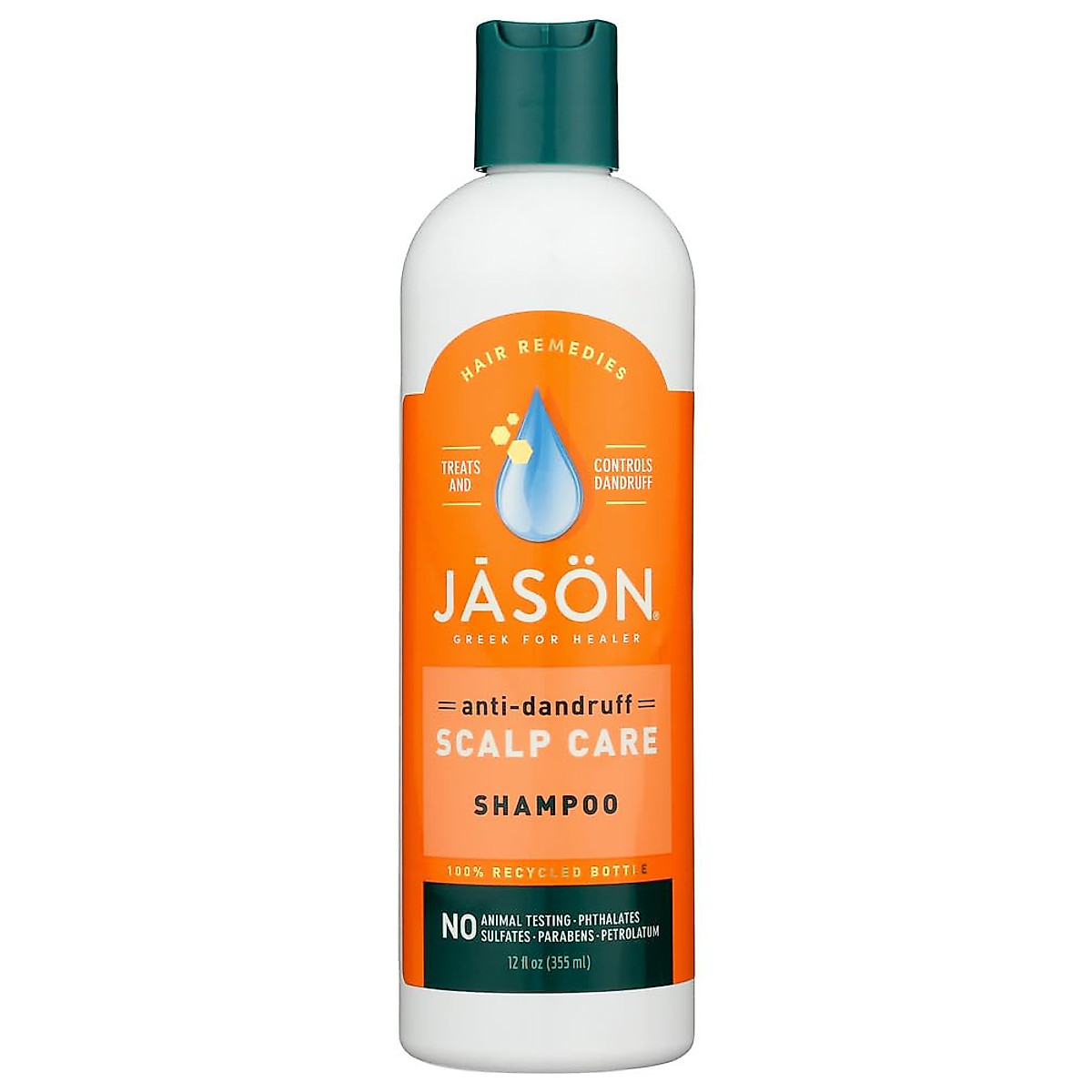 Jason Natural Cosmetics Dandruff Relief Shampoo 12 oz (Pack of 3)