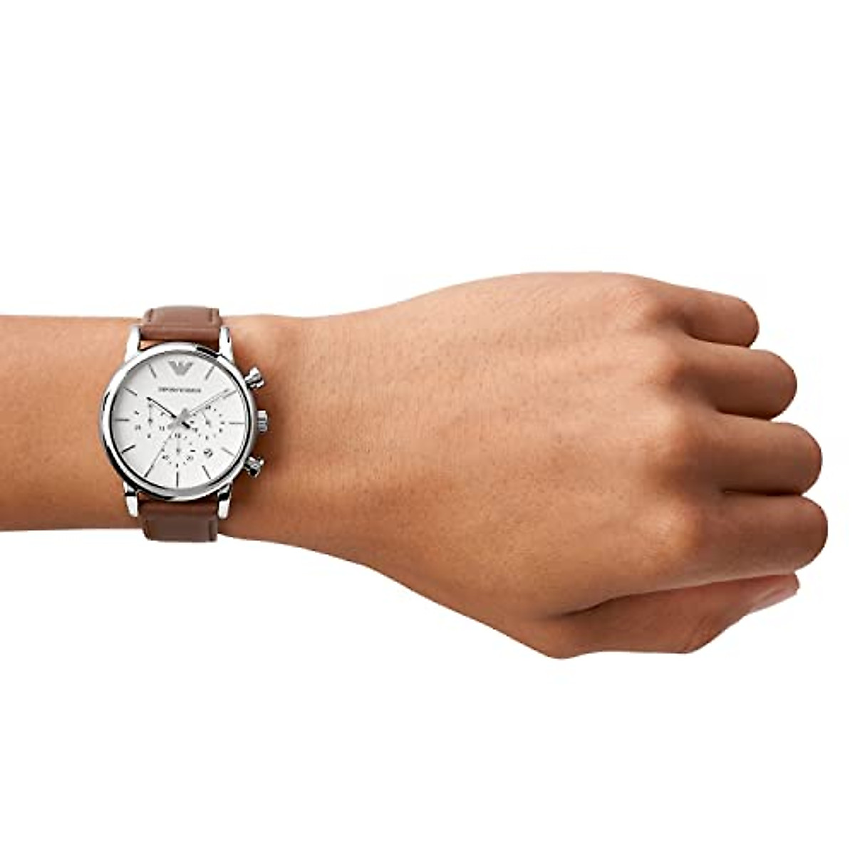 Emporio Armani Men's AR1846 Dress Brown Leather Watch