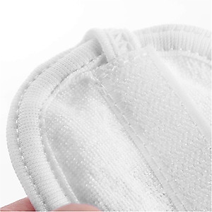 White Elastic Terry Cloth Spa Headband, 8 Pack Facial Head Wrap band Washable Makeup Headband with Magic Tape