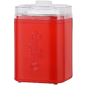 Disney Mickey Mouse 2 Quart Electric Ice Cream Maker, Red, DCM-800RD